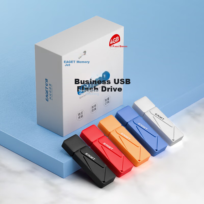 EAGET 4GB USB2.0 мини-флешка для автомобильных компьютеров и смартфонов Портативная 5-штучная комплектация Ёмкость：4