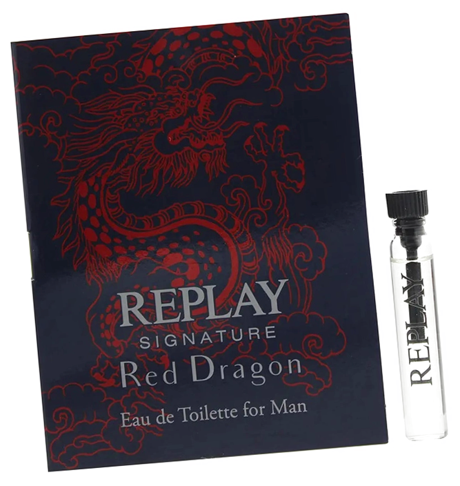 Туалетная вода Реплей Сегнэчэ Ред Дрэгон мужская 2 мл / Replay Signature Red Dragon