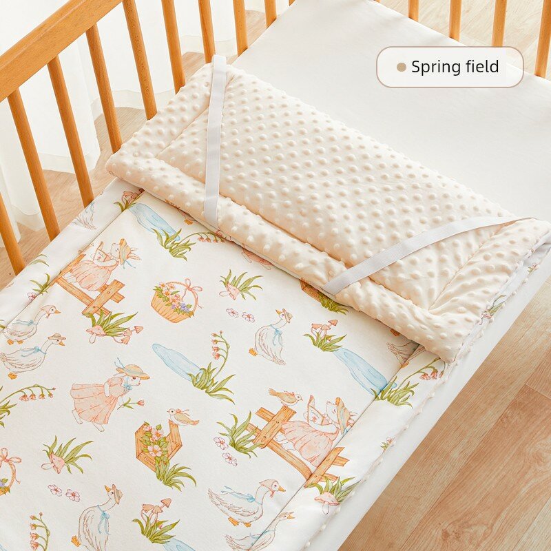 Двусторонний матрас из хлопка класса А для детского сада, 60x120 см, мягкий гипоаллергенный матрас