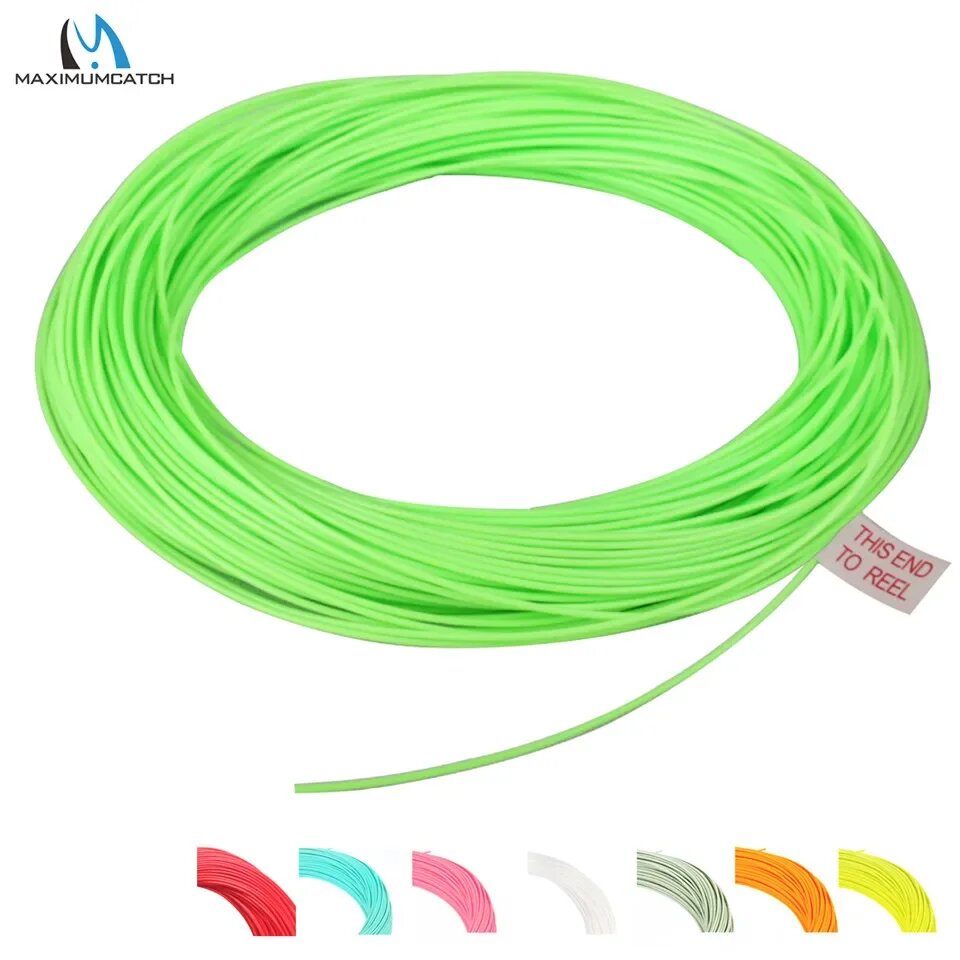 Maximumcatch плавающая рыболовная леска для нахлыста 100 футов Зеленый, WF6F, Pale Green