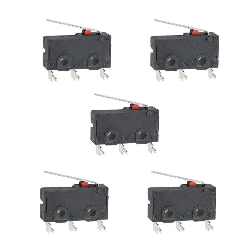 Микропереключатель KW11 KW12 с кнопкой, 5A 125V 250V, KW12 16 мм 3-контактный