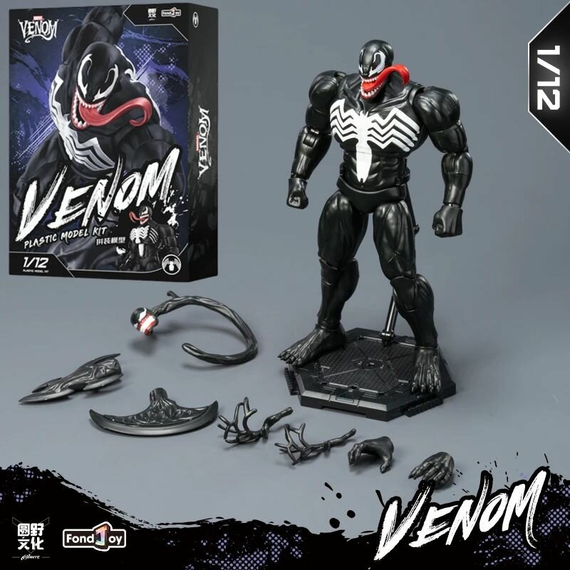 Fondjoy Spider Man Venom Comic Version 1/12 Классический костюм старка в собранном виде Фигурка Коллекционная модель Игрушки