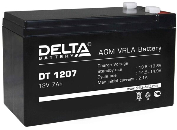Аккумулятор DELTA BATTERY DT 1207