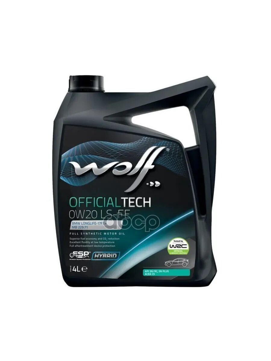 Wolf Officialtech 0W20 Ls-Fe Sn Plus Синт. (4L) Wolf арт. 83