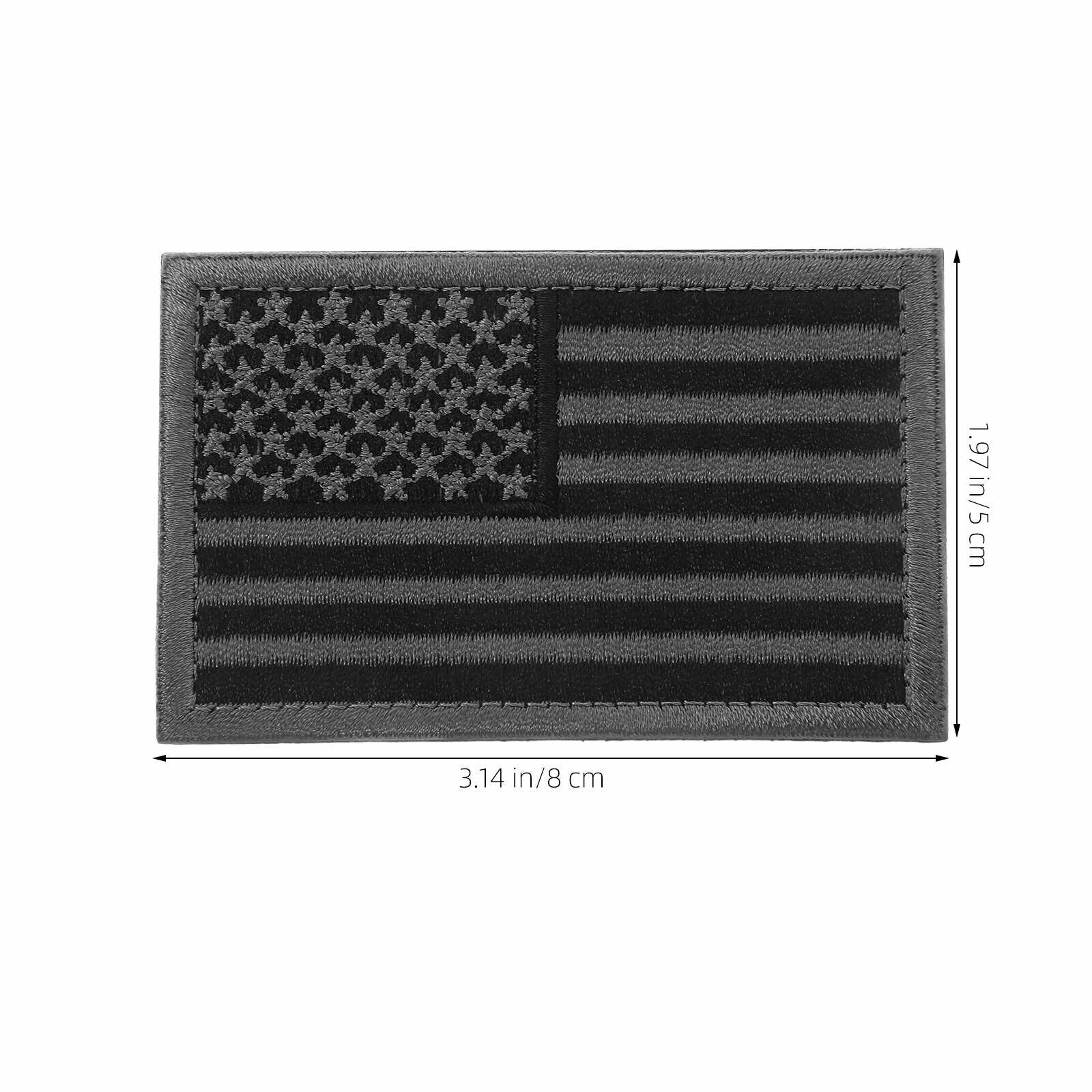 2 Штуки Американский Флаг Патч Самоклеющийся Флаг Usa 8.00X5.00X0.30Cm