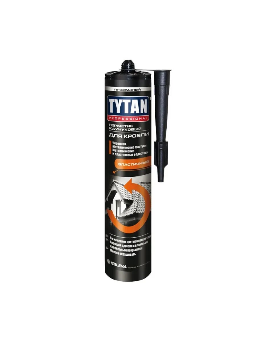 Герметик каучуковый Tytan для кровли прозрачный (0,31 л)