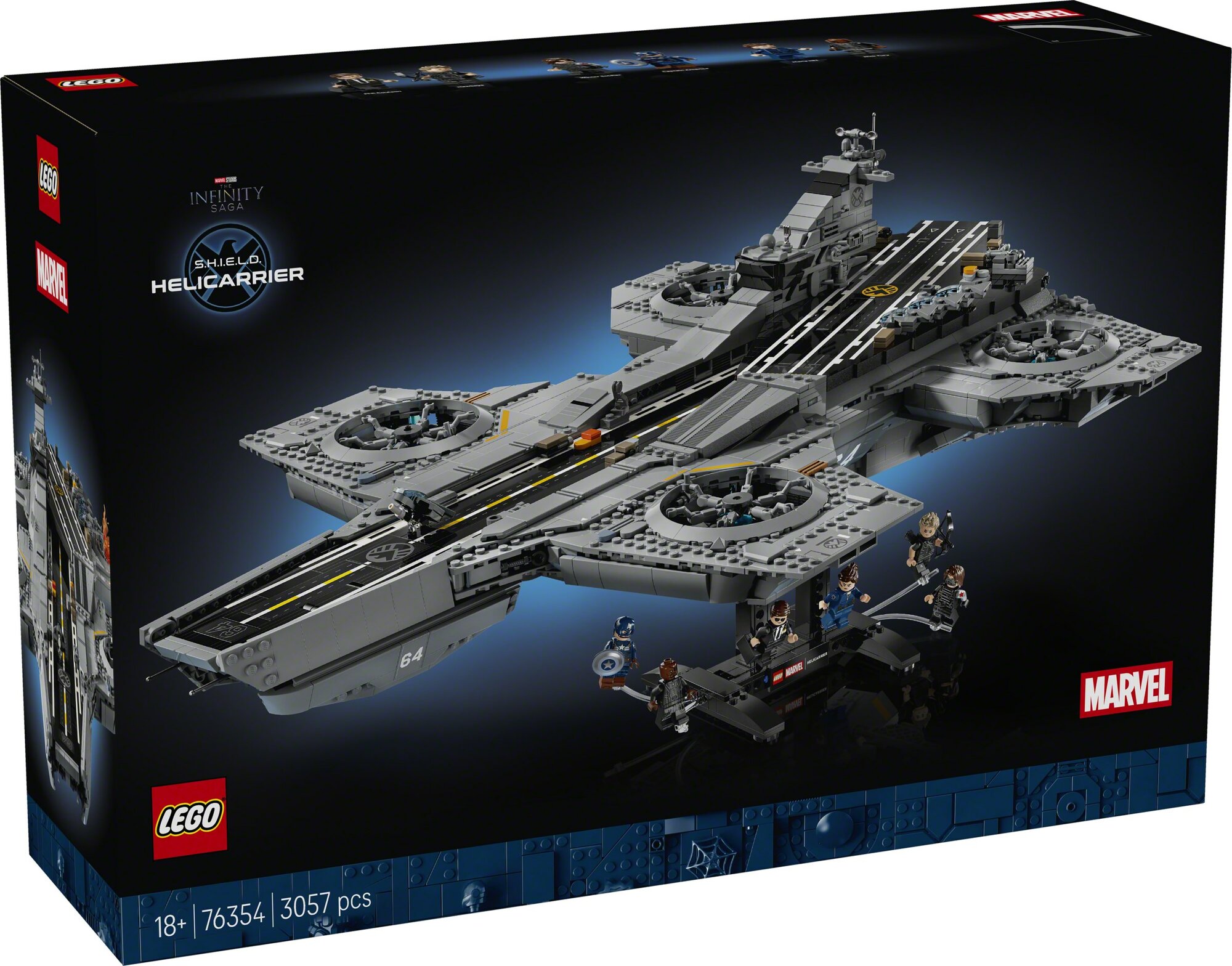 Конструктор LEGO Marvel 76354 Геликарриер, 3057 деталей, от 18 лет
