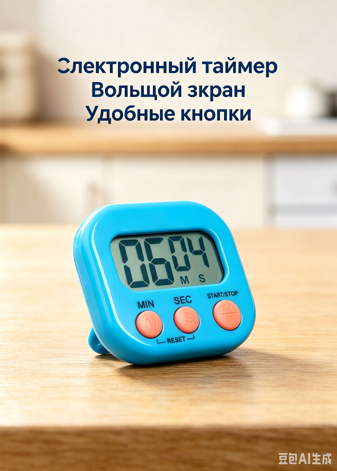 Электронный кухонный таймер Антарес , на магните, 7 х 2 х 6.5 см, голубые 5219657