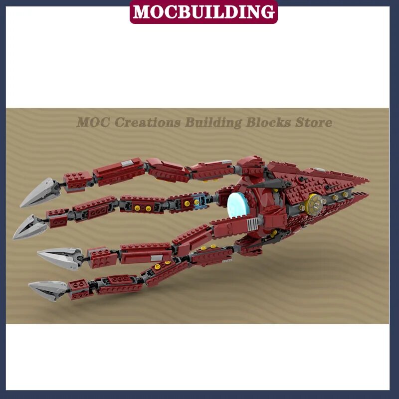 Модель штурмового корабля MOC Space, сборный конструктор для мальчиков, коллекционная игрушка, подарки