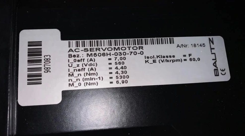 Сервомотор BAUTZ арт. M506H-030-70-0 (M506H030700)