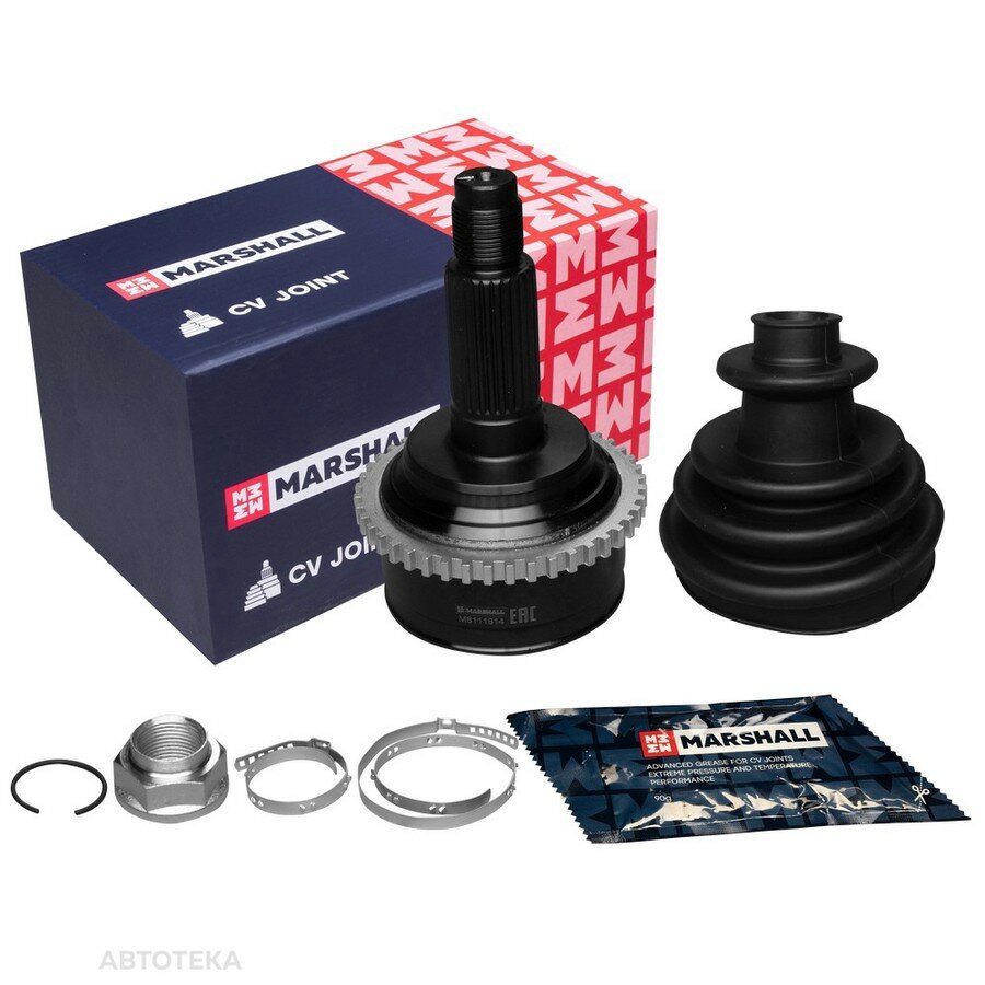 ШРУС наружный c ABS MAZDA 6 I (GG) 02-/ (GH) 07- 28 шлц внеш. 32 шлц внутр. (M8111814) MARSHALL M8111814
