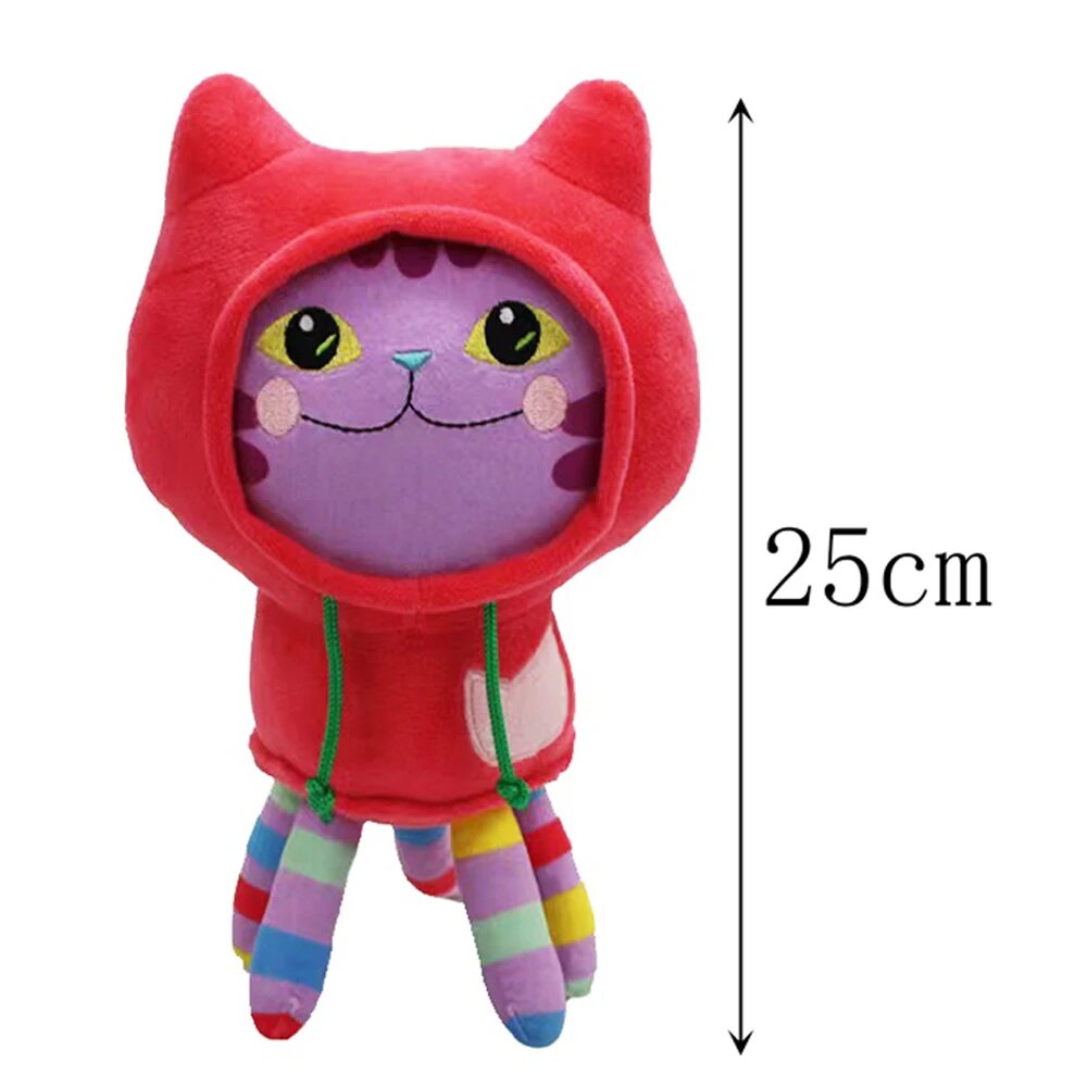 Мягкая игрушка Gaby Plush Dollhouse Mercat котик Розовый, 06