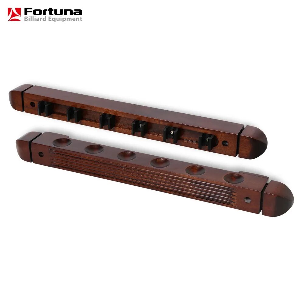 Киевница для бильярда Fortuna Classic на 6 киев, коричневая, настенная