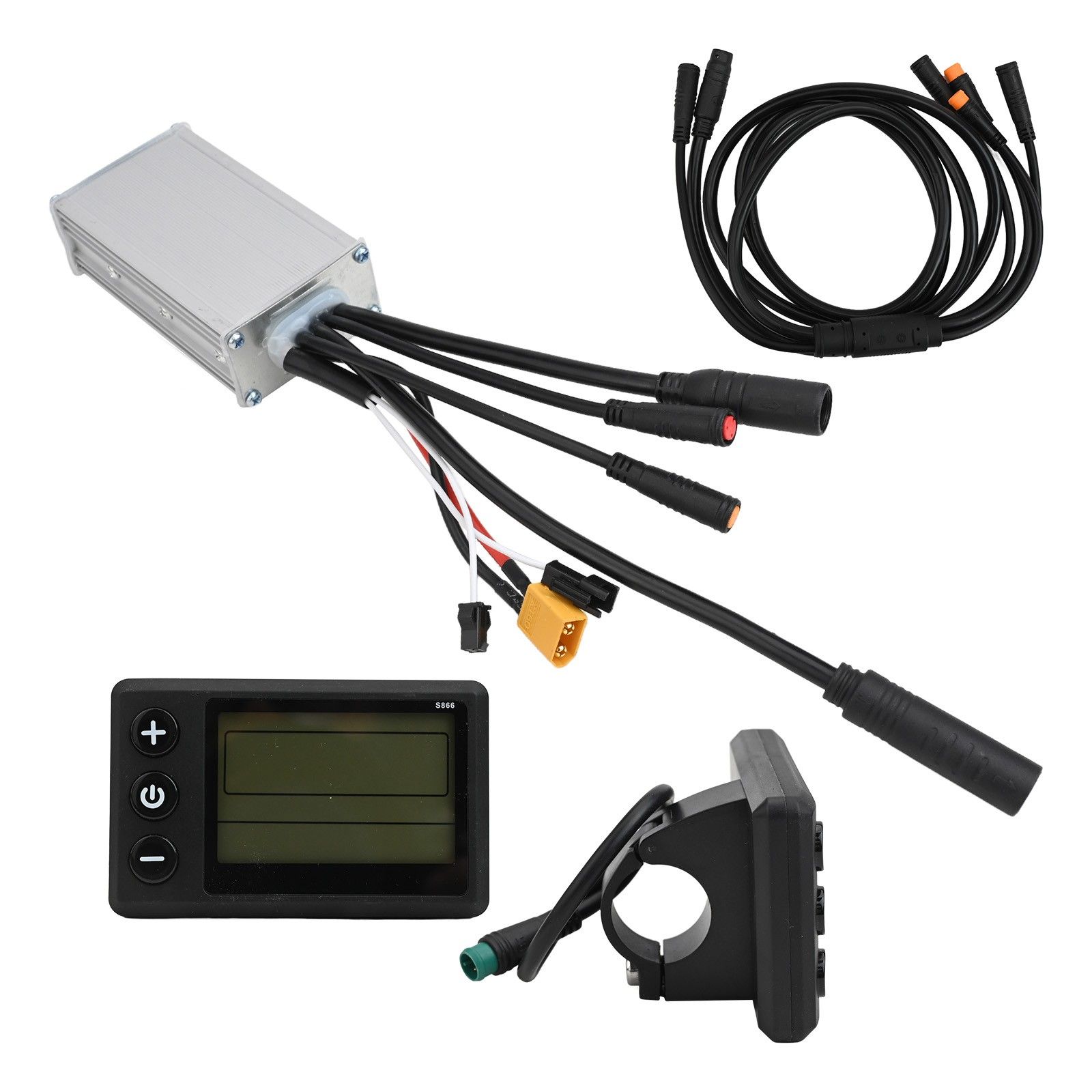 Комплект Бесщеточного Контроллера Электродвигателя 24V/36V/48V 250W/350W с ЖК-дисплеем