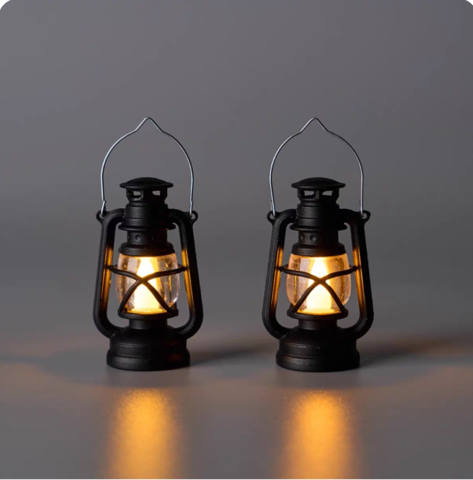 Набор из 2 ретро мини-ламп настольных с LED светом, декоративные лампы для дома или офиса, идеальный подарок