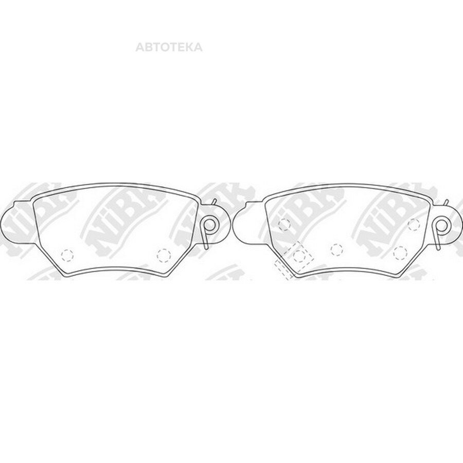 Колодки тормозные дисковые NIBK PN0162