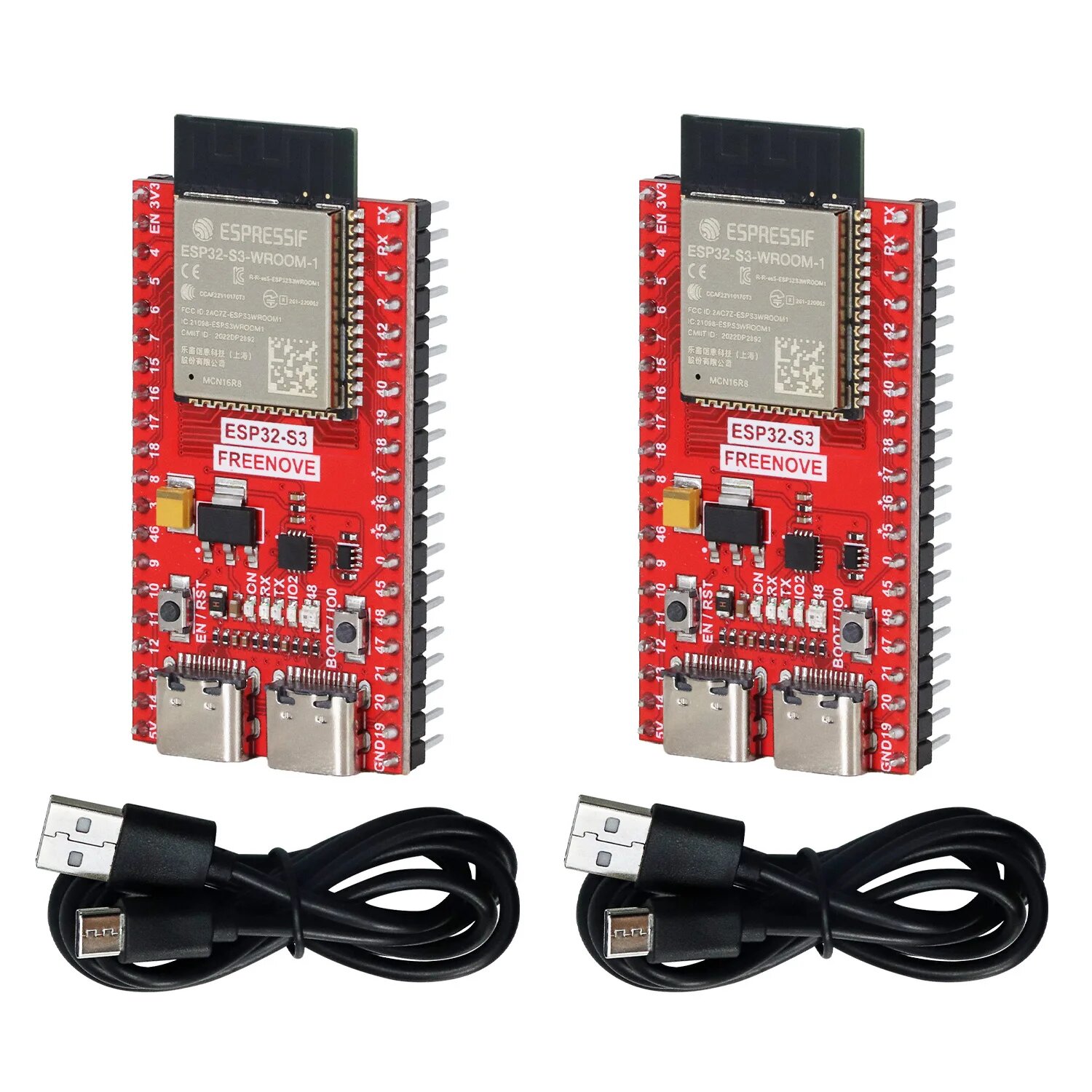 Freenove ESP32-S3 Kit, 16 MB Flash, 2 Pack