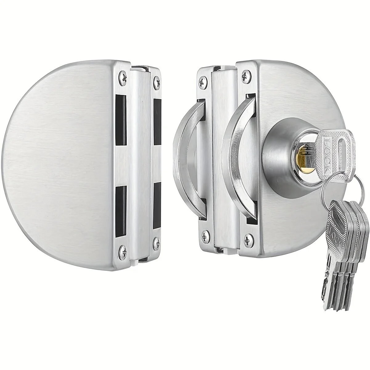 Двойной замок из нержавеющей стали для стеклянных дверей Single layer lock