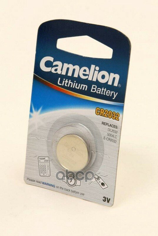 Батарейка литиевая Camelion CR2032 3V (1шт) Camelion арт. CR2032BP1