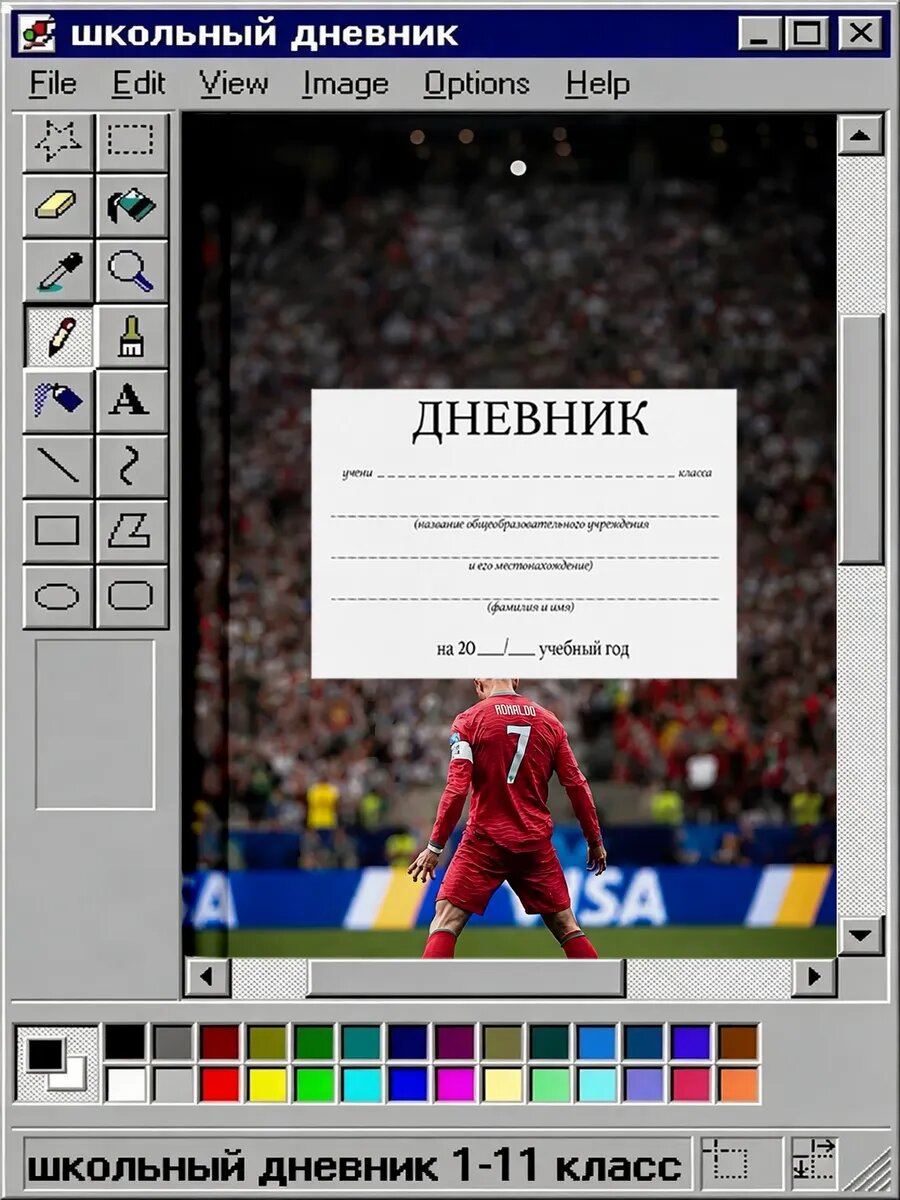 Дневник школьный 1-11 класс Роналду