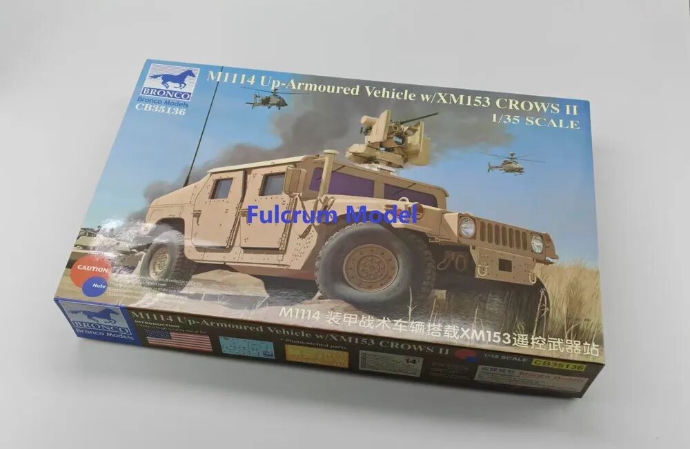 Bronco Model CB35136 1/35 M1114 Бронированный автомобиль повышенной защиты w/XM153 CROWS II Статическая модельная комплектация