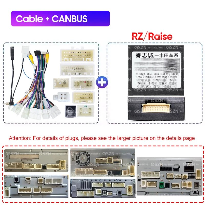 Для Toyota Corolla/Camry/RAV4/Crown/Reiz кабель 16-контактный разъем жгут проводов Canbus Cable