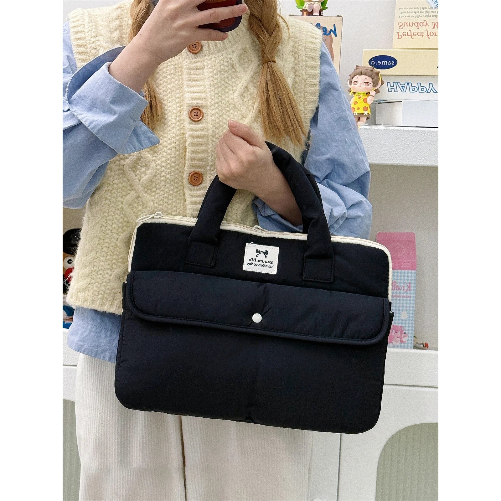 Сумка для ноутбука KUMON 13-14 дюймов 13-14 inch, Черный, black