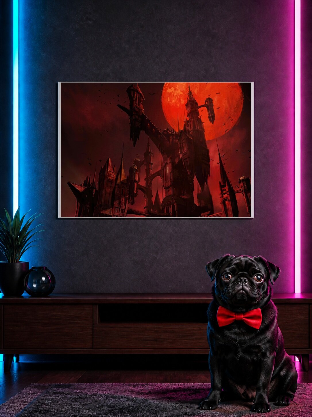 Плакат Castlevania Темное фэнтези — зрелищный игровой арт A3