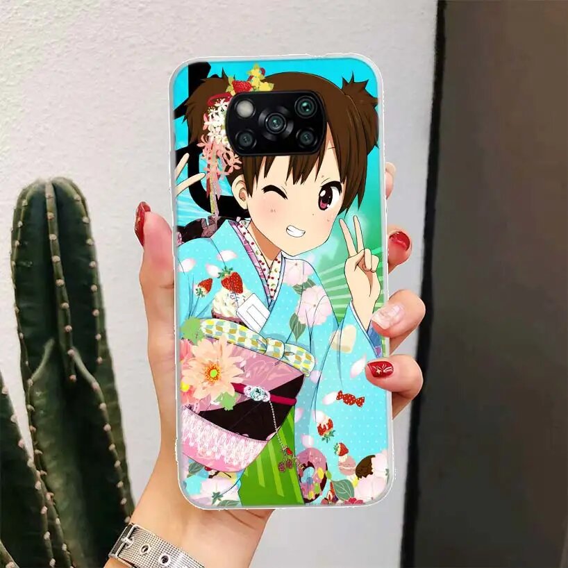K on! Чехол для телефона Hirasawa Yui с аниме для Xiaomi Poco X3 Nfc X5 X4 M2 M3 M4 Pro F3 F2 F1 Mi Note 10 Lite A3 A2 A1 CC9E GT Fundas C