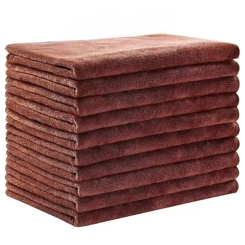 Полотенце для лица, рук 70x140 см, махровая ткань, микрофибра, коричневый, 5 шт