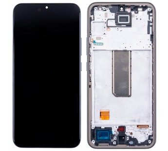 Дисплей для Samsung Galaxy A34 5G (A346B) модуль с рамкой Черный - (OLED) (Small Size)