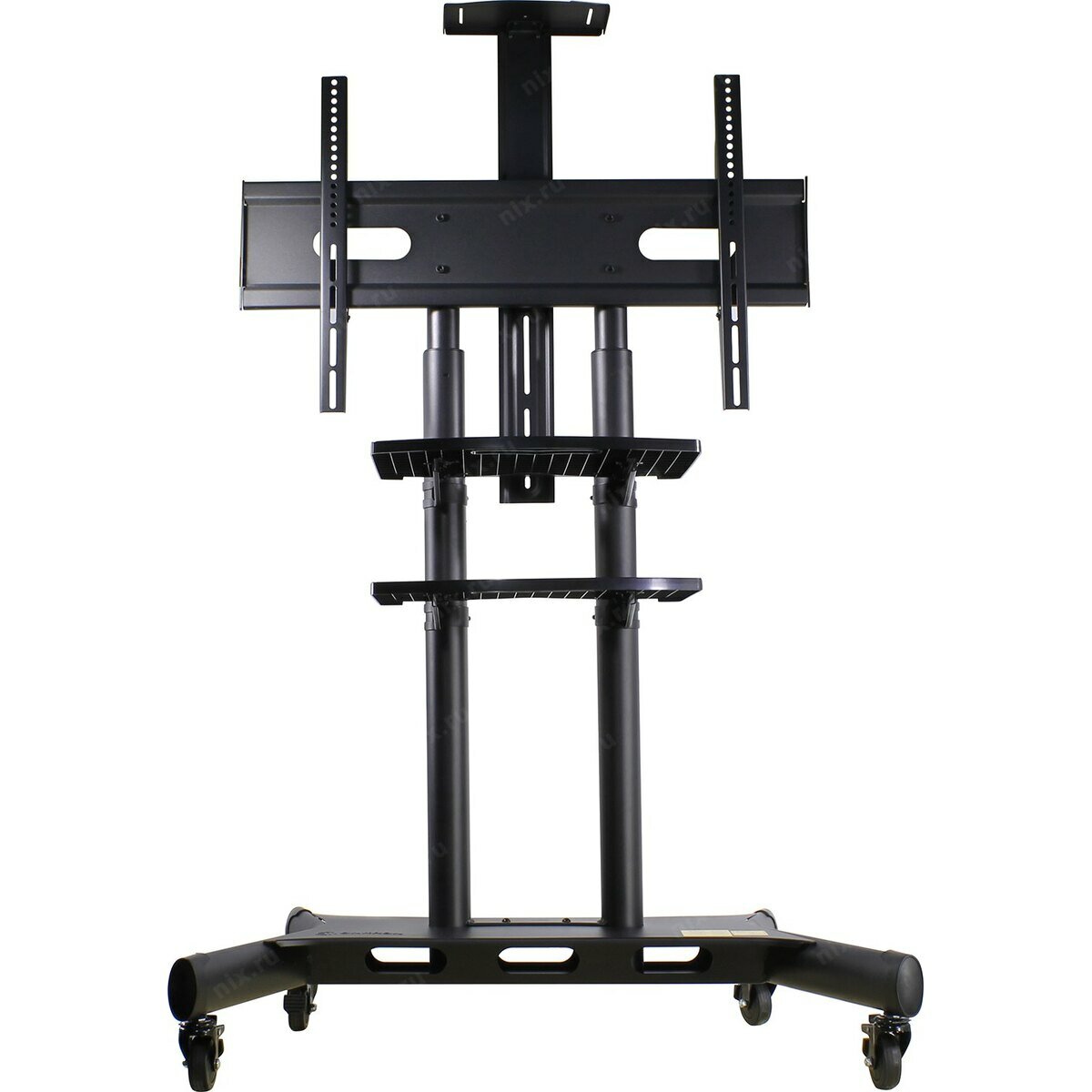 ONKRON TS1881 Black Мобильная стойка для 1 ТВ 55-86" (VESA200-800x500, 1350-1650мм, 105.9кг) — фото 1
