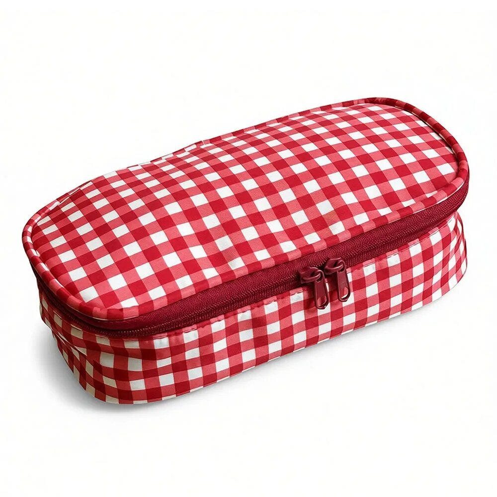 Красный тканевый пенал Pencil Bag Красный, Red