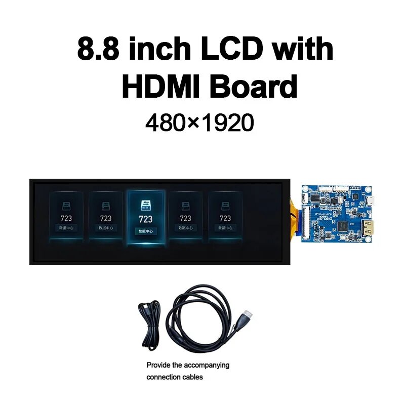 8,8-дюймовый цветной TFT-дисплей 480x1920 Board LCD