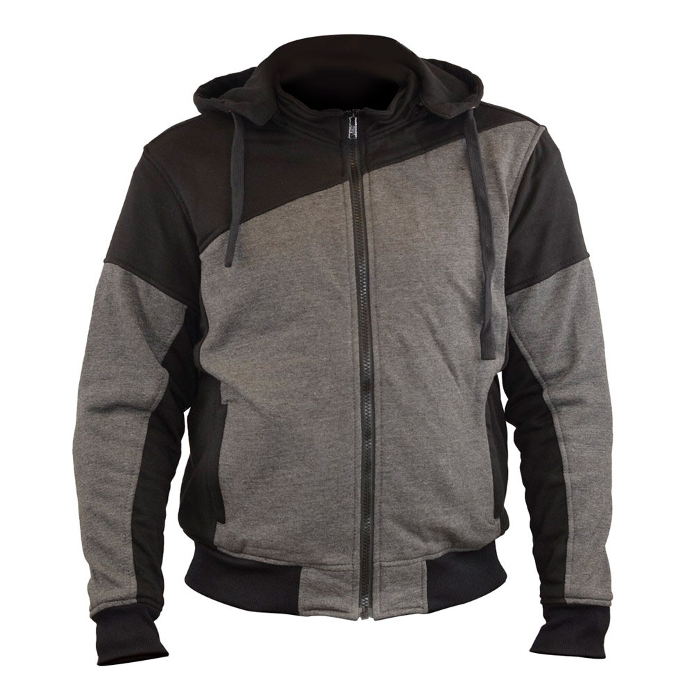 Мотокуртка текстильная MCP HOODY (черный, серый, M)
