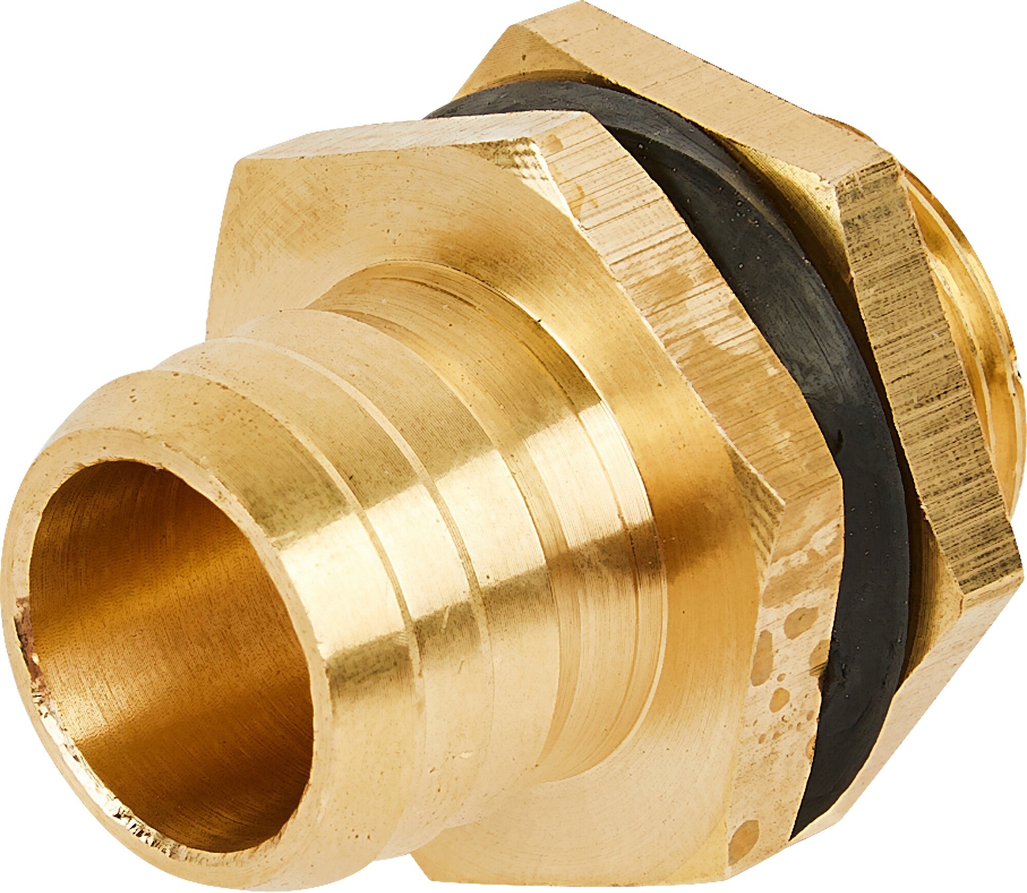 Штуцер для бочки Boutte 1/2" ВР х 3/4" НР латунь.