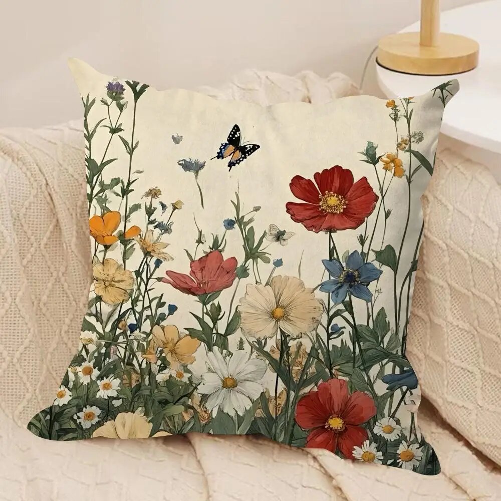 Чехол для подушки Romantic Flowers плюш 40x40 см 40x40cm16x16in, 2604221692