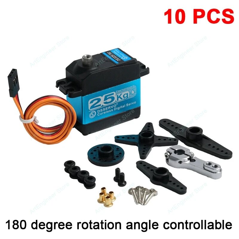 Сервопривод wishiot DS3225 PRO 25 кг 10PCS 180 Degree