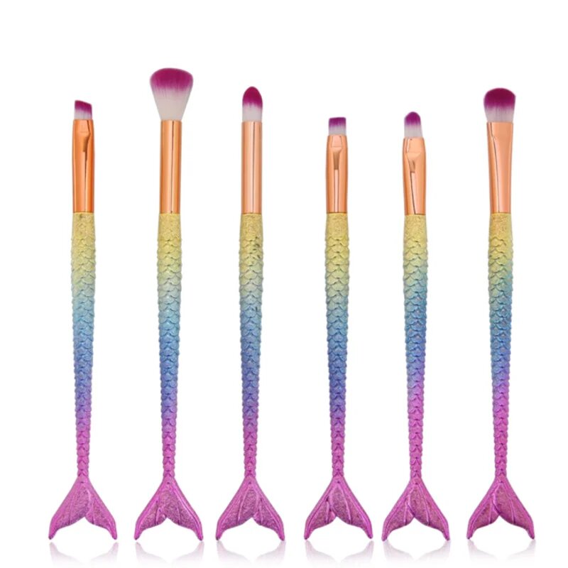 Набор кистей для макияжа "Русалка", Handle Color: As Picture