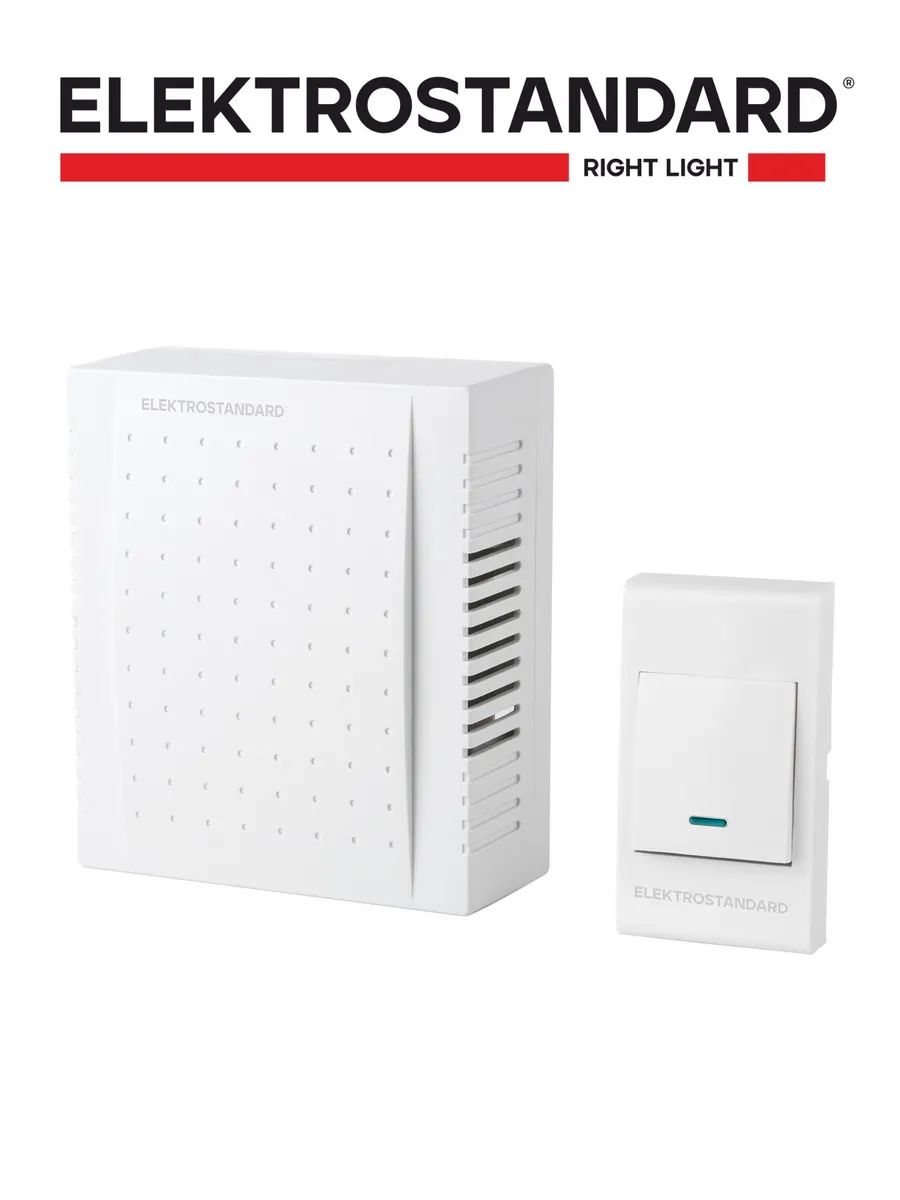 Проводной дверной звонок Elektrostandard 1M IP44 DBQ26M WM белый