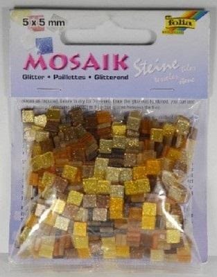 Мозаика из блестящих камешков, коричневый, 5x5 мм