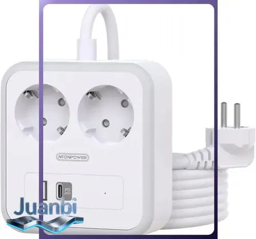 Сетевой фильтр APD Удлинитель сетевой, 2 USB 2 розетки, PD 20W USB-C 18W USB-A, 3 м удлинитель, для путешествий домашних офисов