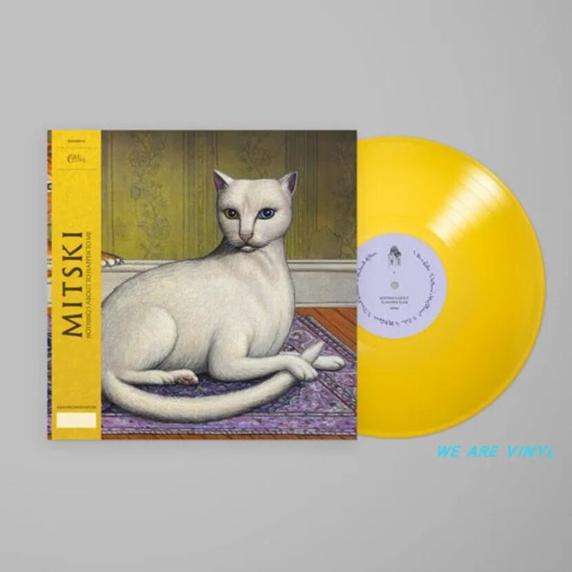 Виниловая пластинка Mitski Nothings About to Happen to Me (LP, лимитированное издание, жёлтый винил, 1 пластинка) в комплекте бесплатный постер.