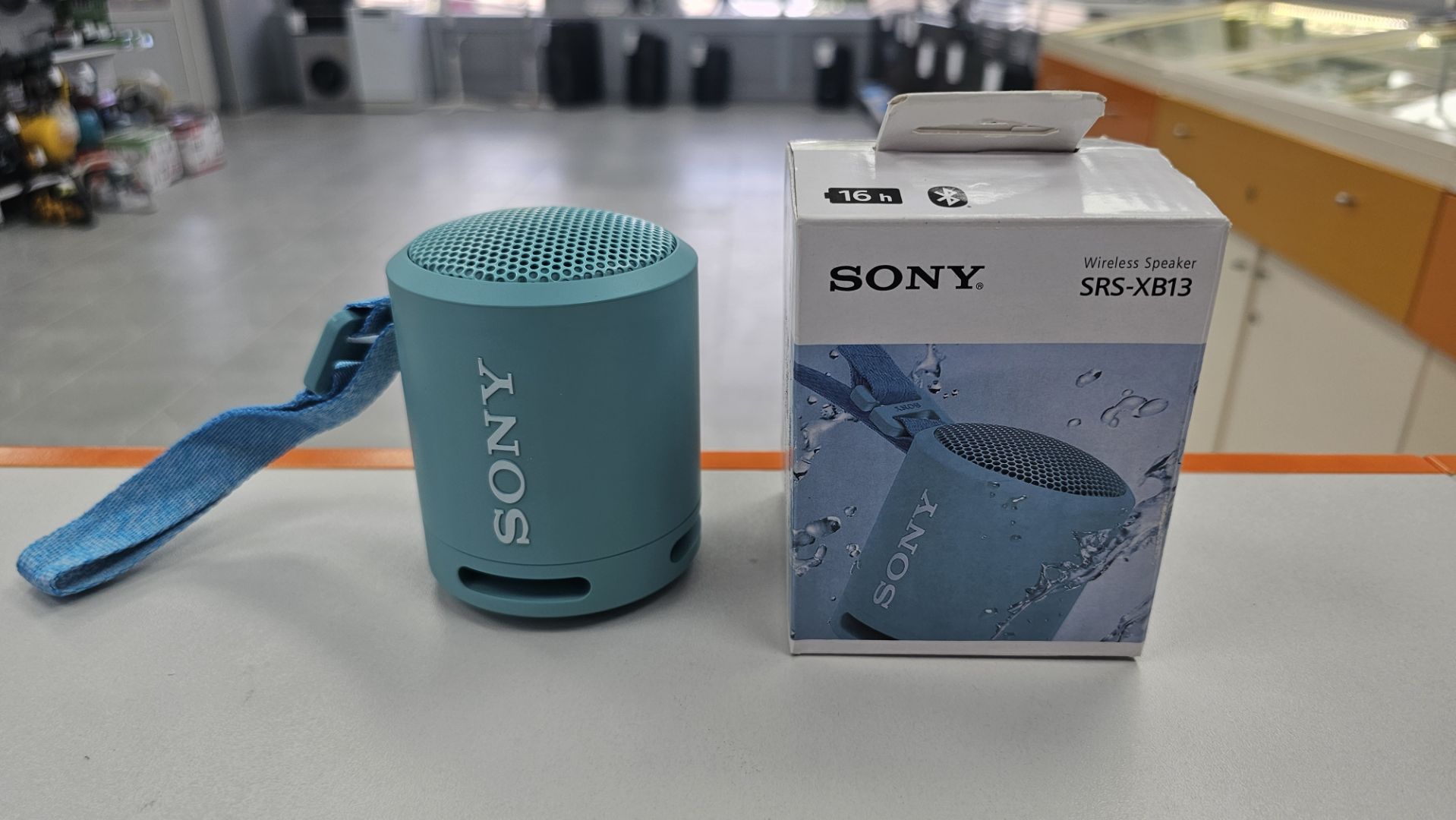 Портативная акустика Sony SRS-XB13 Global, зеленовато-голубой