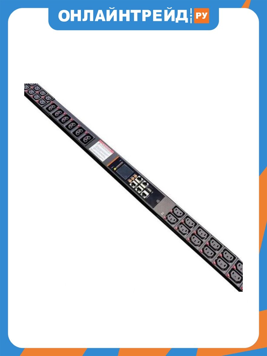 БРП Блок розеток Lanmaster 19", 1-фазный без выключателя, 16A / 250V, 10xC13, без шнура питания, разъем C20