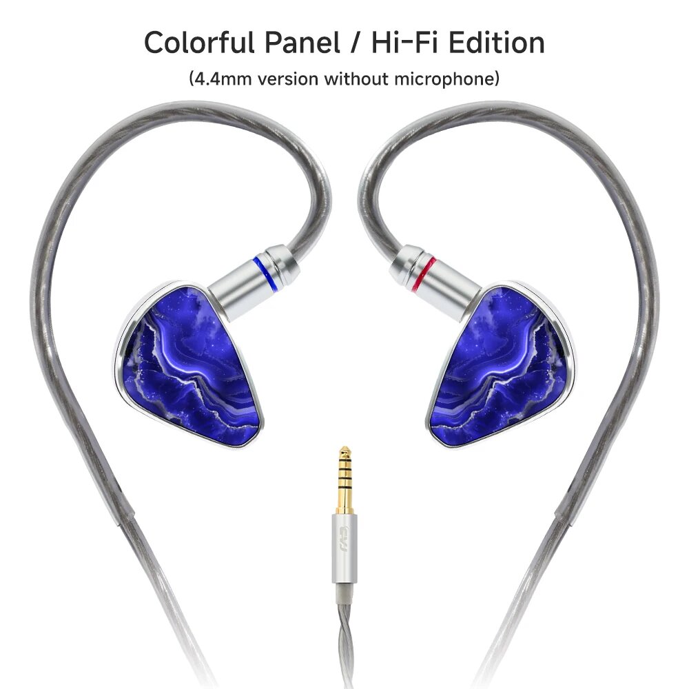 Наушники CVJ KIRA Синий Colorful 4.4MM
