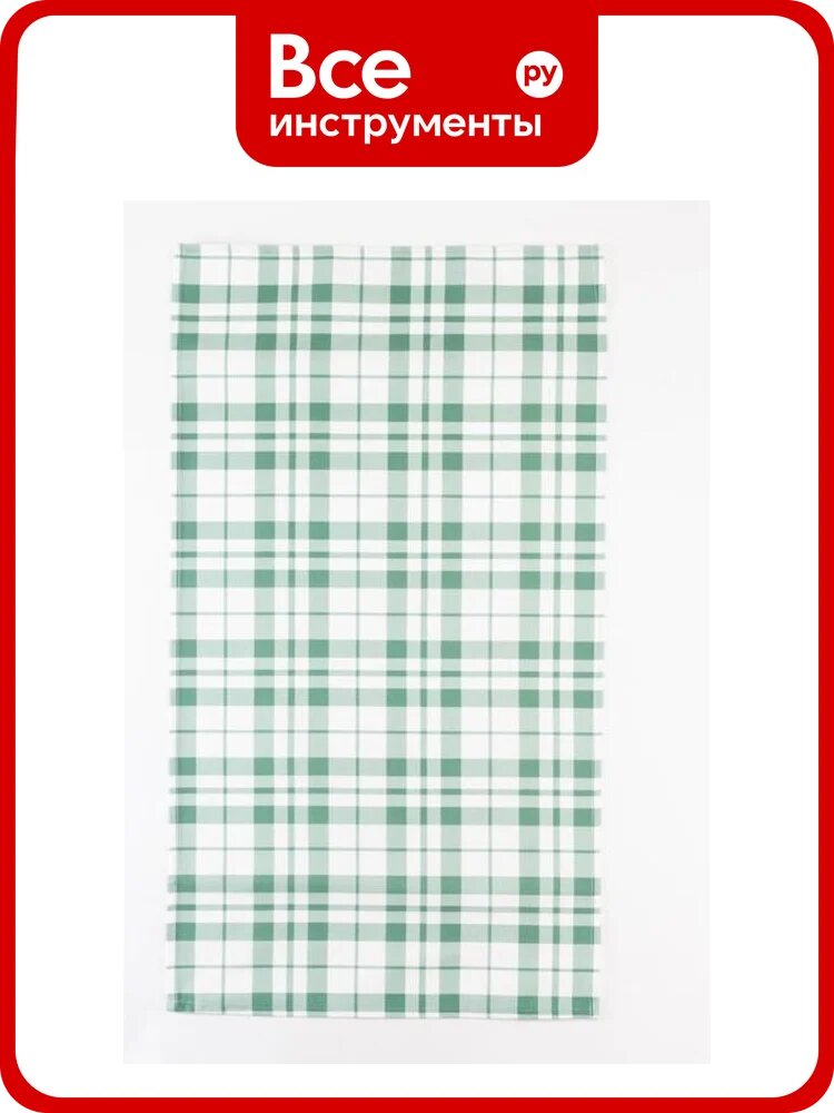 Полотенце Этель Eucalyptus клетка 40x70 см, 100% хлопок, саржа 190 г/кв. м 5511175
