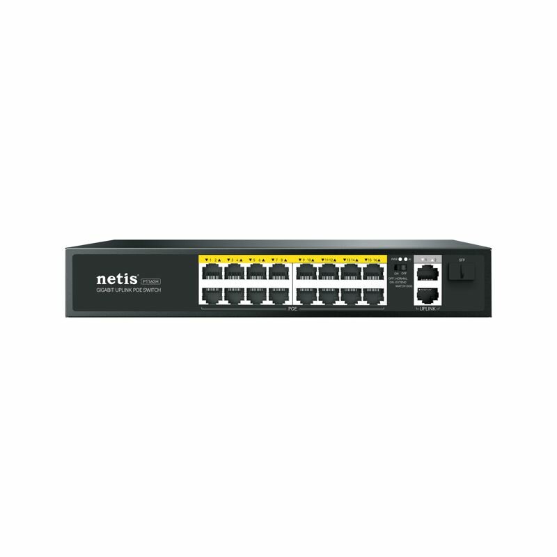 Коммутатор 16PORT 10/100M 16POE+2XGE+SFP P116GH NETIS