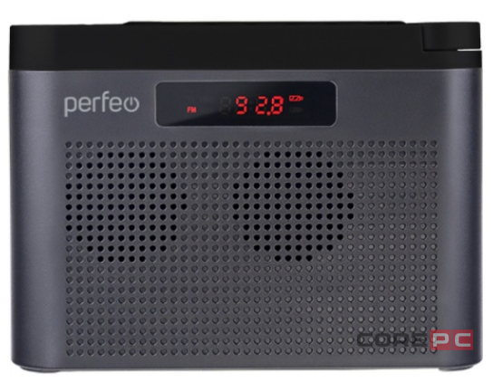 Портативный радиоприемник Perfeo Тайга 6Вт/FM/AUX/USB/MicroSD PF_D0569 серый