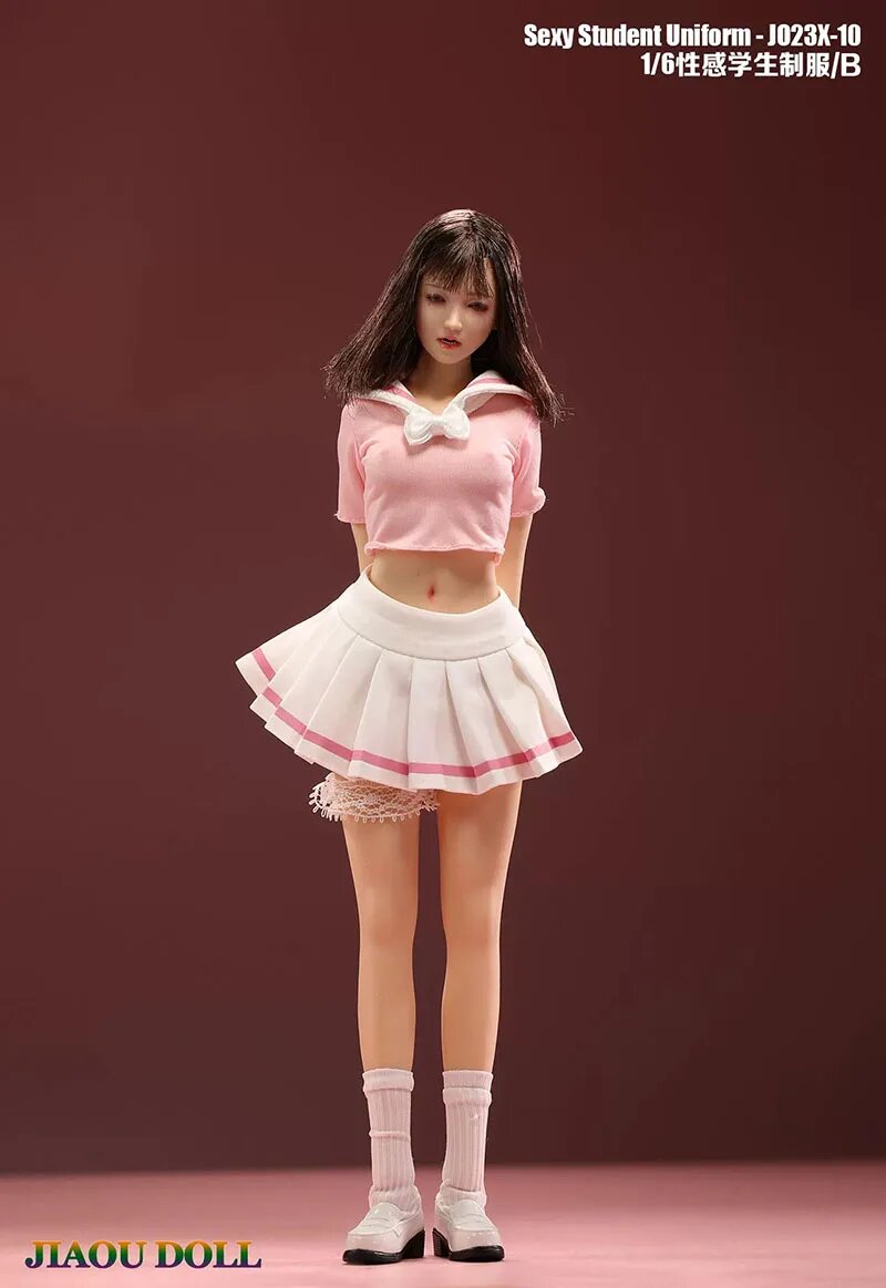 MAK 1/6 Школьная форма для кукол Розовый, JO23X-10B